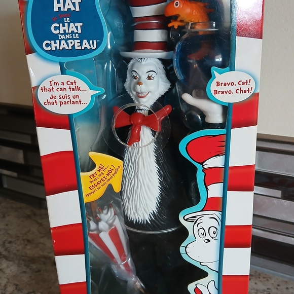 Dr. Seuss | Other | Dr Seuss Cat In The Hat Talking Figure From The ...